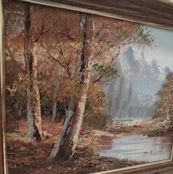 Art | Landscape Painting Art Forrest View Beautiful Details Color ...